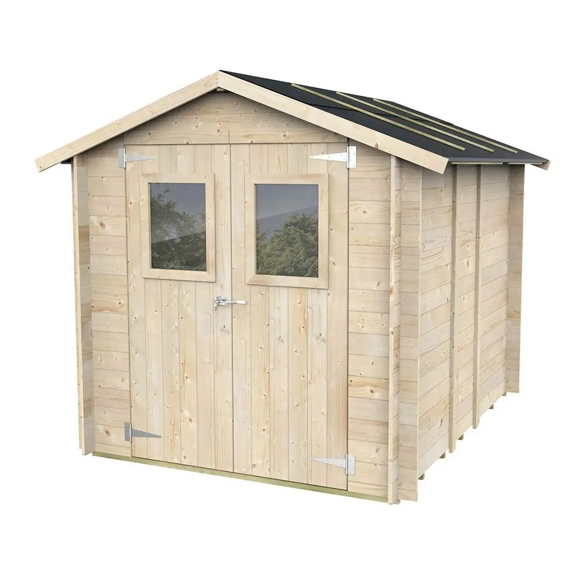 Casette in legno - Casetta in legno 2x2,5 Per Attrezzi Jack con por...