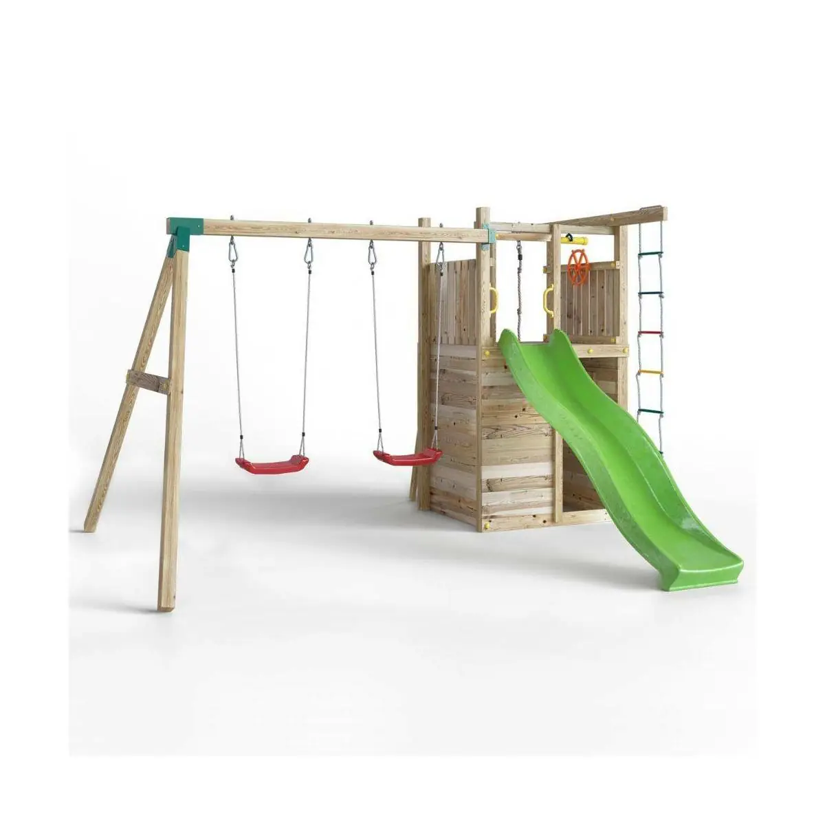 Parco Giochi da Giardino Fungoo Houser con Casetta e Altalene